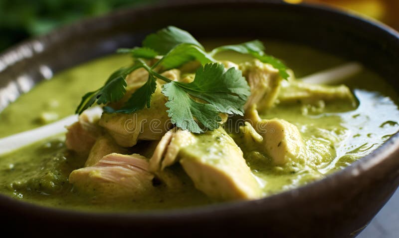 Green Chicken Curry - Generative AI Stock Illustration - Illustration ... Green Chicken Curry - Generative AI Stock Illustration - Illustration ...