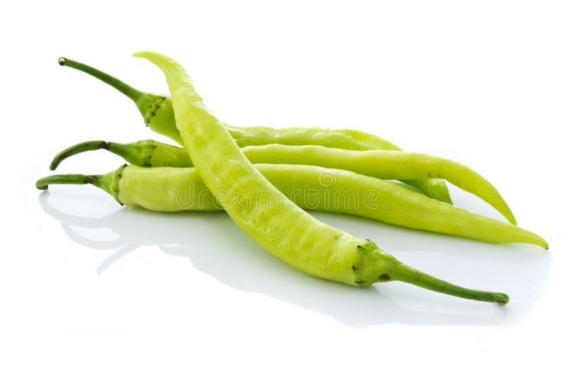 Green hot chilly stock photo. Image of white, chillies, everyday - 80454