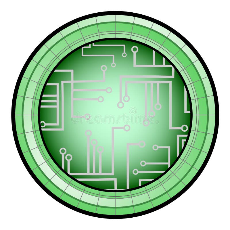 Green chip stock vector. Illustration of development - 19143475