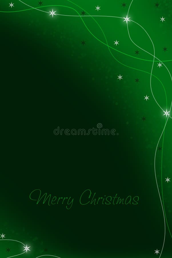 Green Christmas card stock illustration. Illustration of decoration ...