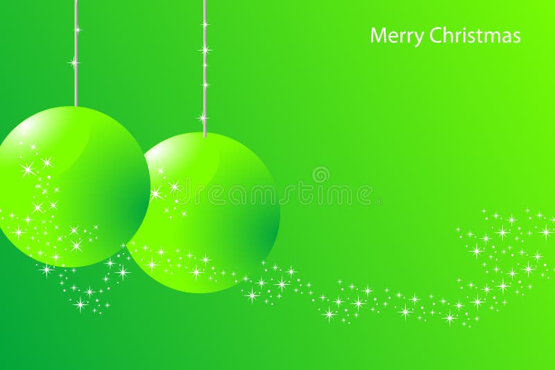 Green christmas card stock vector. Illustration of holly - 7340318