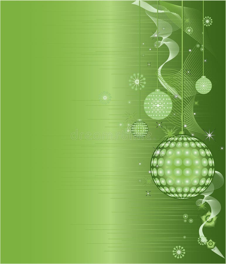 Green Christmas Frame Pattern Vector Illustration Stock Vector ...