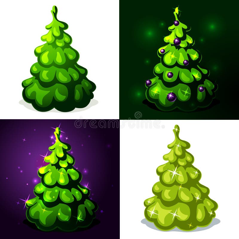 Green Christmas Tree - Vector Stock Vector - Illustration of tree ...