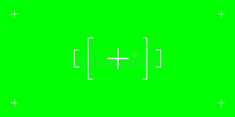 Green Chromakey Background with Tracking Cross Marks. Perfect for ...