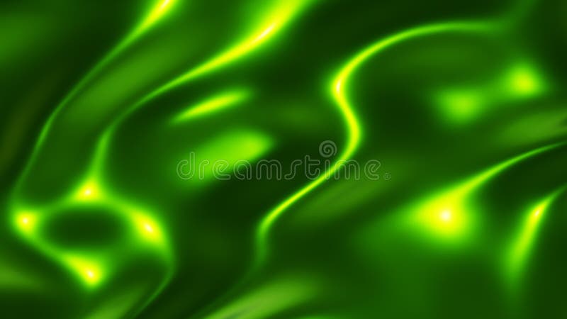 Green Chrome Metal Texture with Waves, Liquid Metallic Stock ...