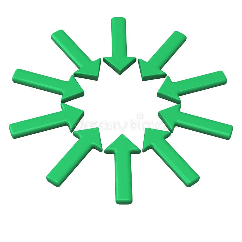 Arrows Pointing One Direction Stock Illustrations – 331 Arrows Pointing ...