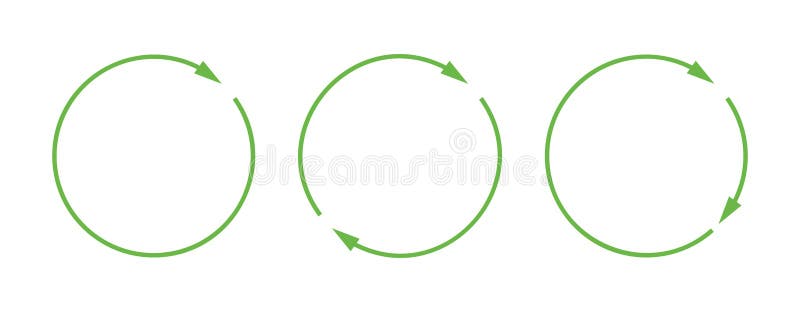 Green Circle Arrows Vector Icons Stock Vector - Illustration of vector ...