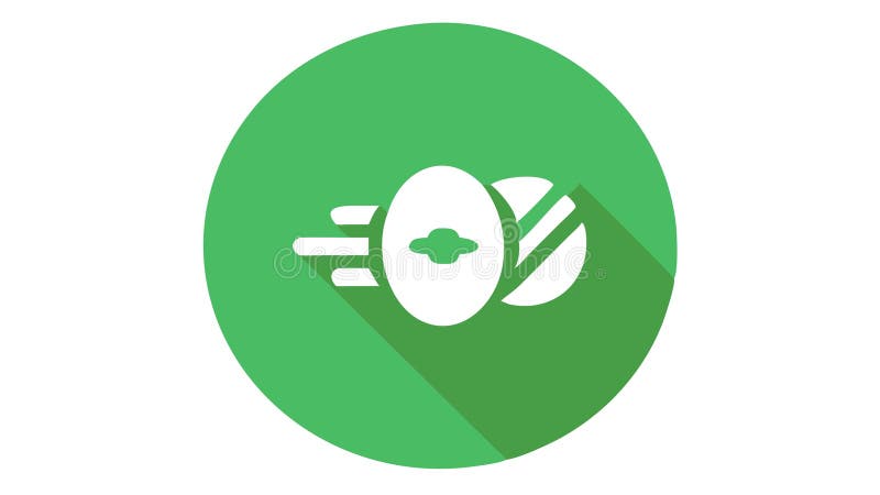 Green Circle Icon of a Fast Spaceship, Representing Speed and Sci,fi ...