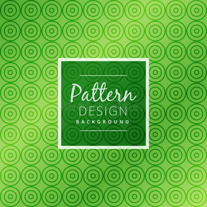 Green Circle Pattern Background Vector Design Illustration Stock Vector ...