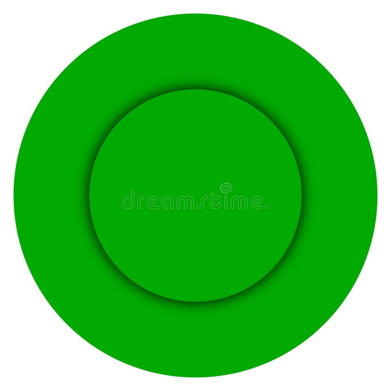 Green Circle Shape Label for Website Graphics Stock Illustration ...