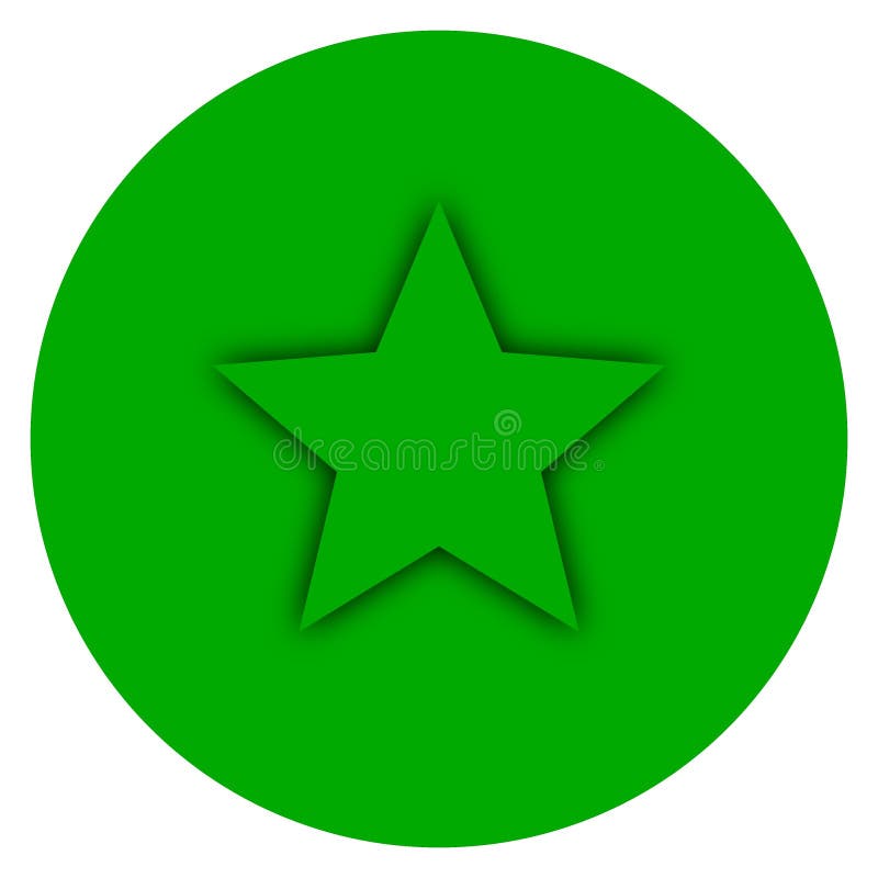 Green Circle Shape Label for Website Graphics Stock Illustration ...