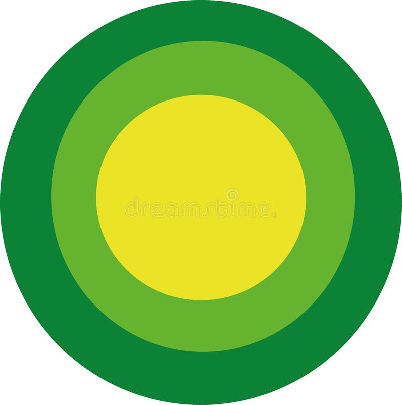 Green circle shapes stock illustration. Illustration of icon - 107151552