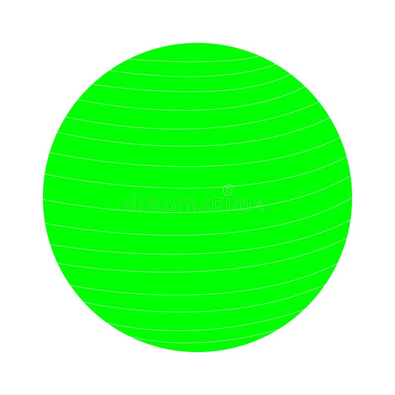 Green Circle Vector Illustration on a White Backdrop Stock Vector ...