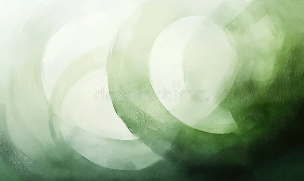 A Green Circle with a White Circle Inside of it Stock Image - Image of ...