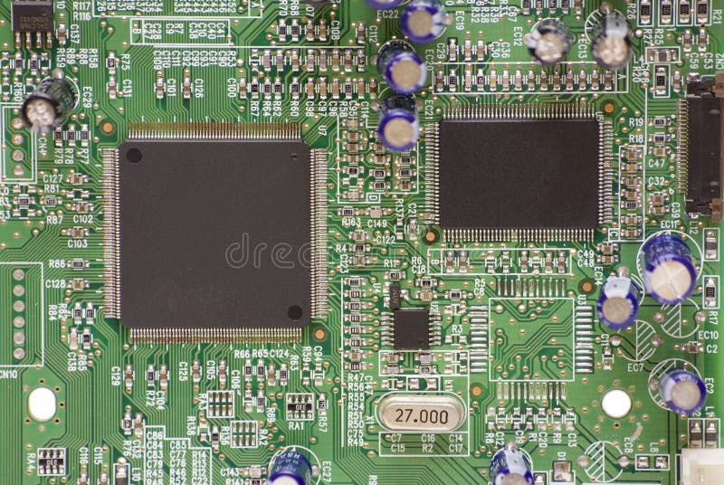 Green Circuit Board stock image. Image of electrical - 10975055