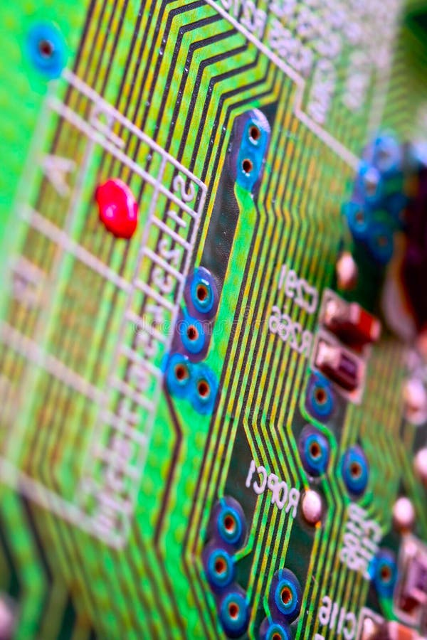 Green circuit board stock image. Image of electric, component - 16380945