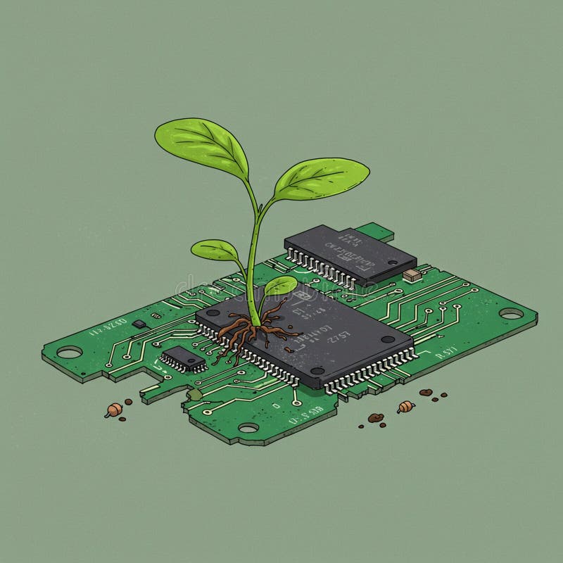 Roots Electronic Board Stock Illustrations – 279 Roots Electronic Board ...