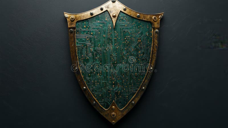 The Green Circuit Board Shield Boasts an Intricate Technology Design on ...