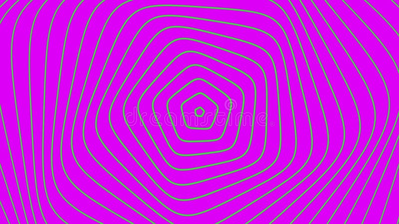Green Circular Lines on a Purple Background, Creating a Deep and ...