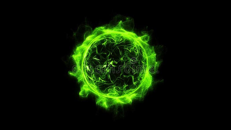 Green Circular Shinning Glowing Light Ring Sparkle Powerful Effect Dust ...