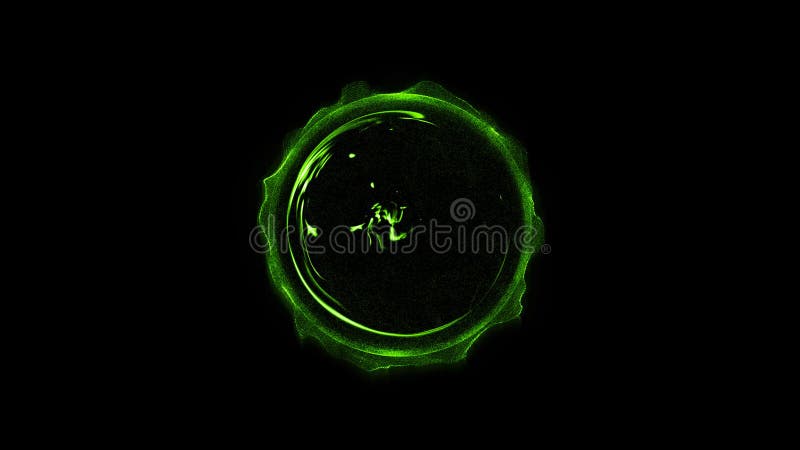Green Circular Shinning Glowing Light Ring Sparkle Powerful Effect Dust ...