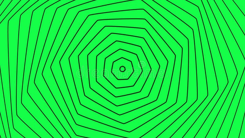 The Green Circular Stripe Pattern with a Contrasting Center Point ...