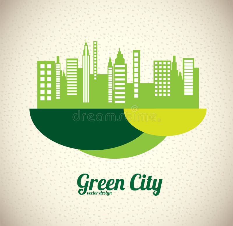 Go green city concept stock vector. Illustration of buildings - 30022916