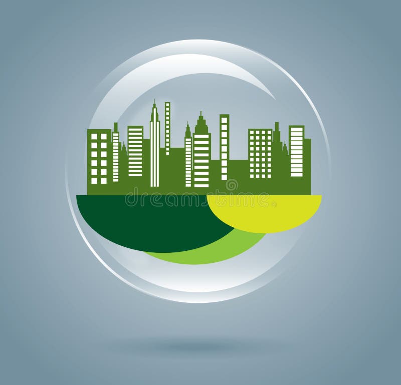 Green city stock vector. Illustration of ecology, environmental - 31867355