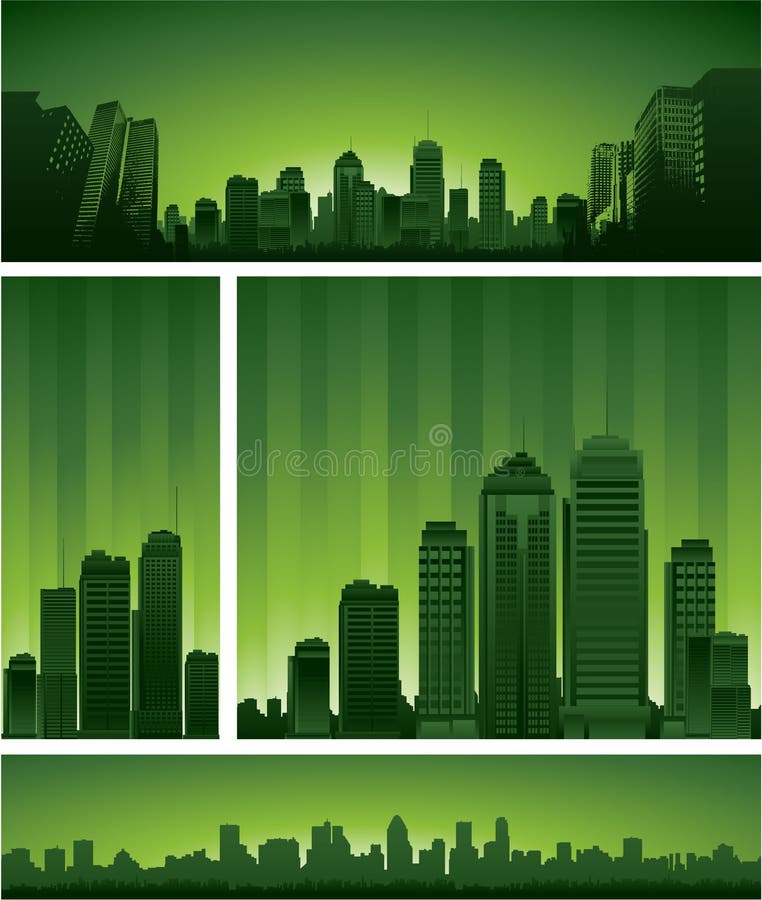 Green city design stock vector. Illustration of city - 14479014