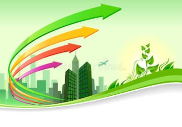 Green City Progress - Brochure Design Stock Vector - Illustration of ...