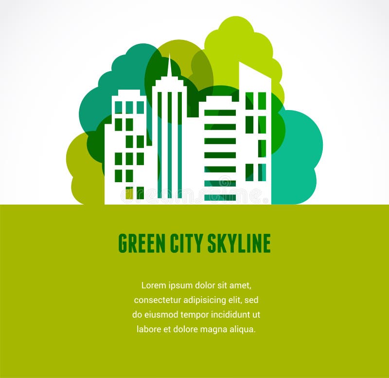 Green City Illustration Set Stock Illustrations – 18,507 Green City ...