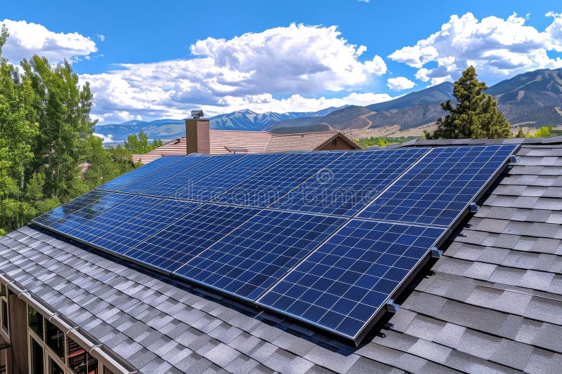 Green Clean, Renewable, Sustainable Energy Concept. Solar Panel ...