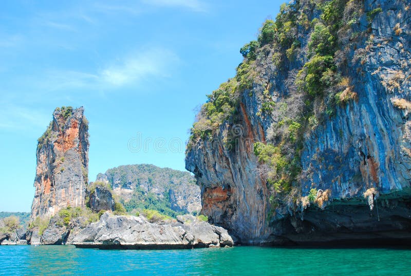 Green cliff stock image. Image of building, mountain - 37989715