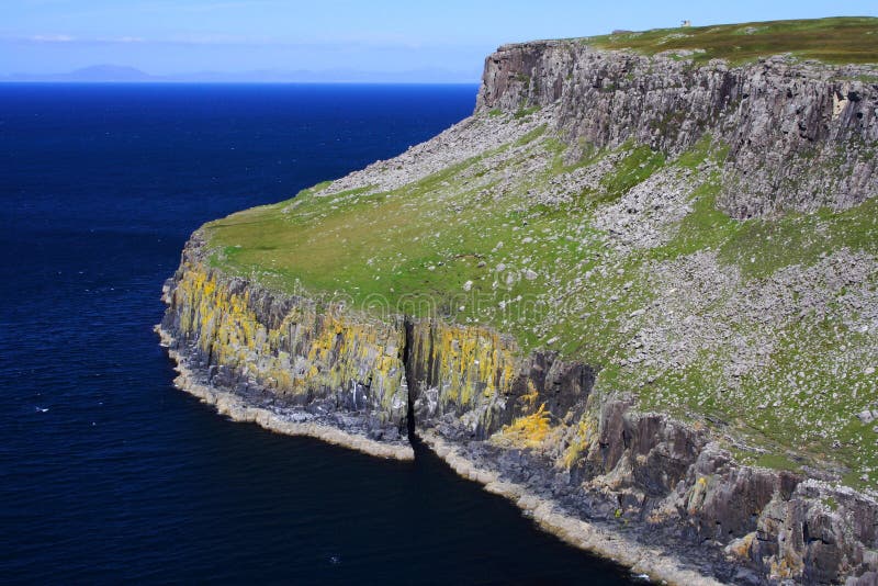 Scotland-the Kilt Rock Cliffs on Isle of Skye Stock Image - Image of ...