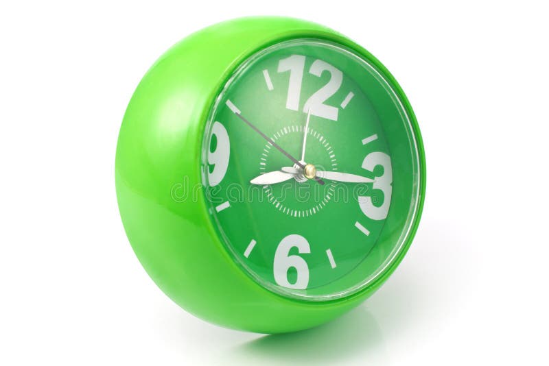 Green clock stock image. Image of interior, clockwise - 32399357