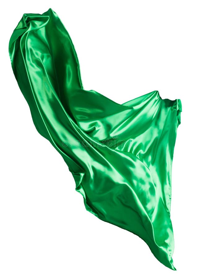 Green cloth flutters stock photo. Image of smooth, cloth - 284330554