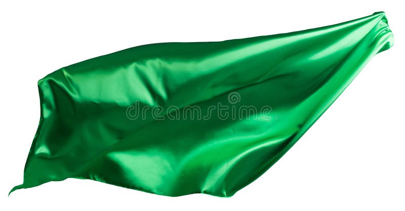 Green cloth flutters stock photo. Image of veil, silk - 259098438