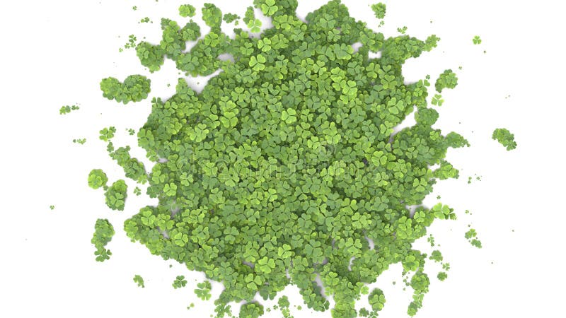 Green Clover Covering the Screen. Stock Illustration - Illustration of ...