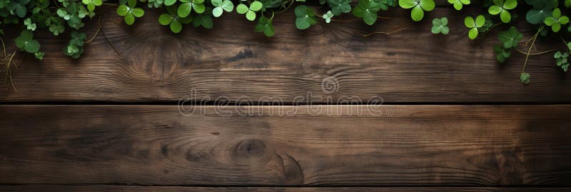 Green Clover Frame Banner with Ample Space for St. Patricks Day Text ...