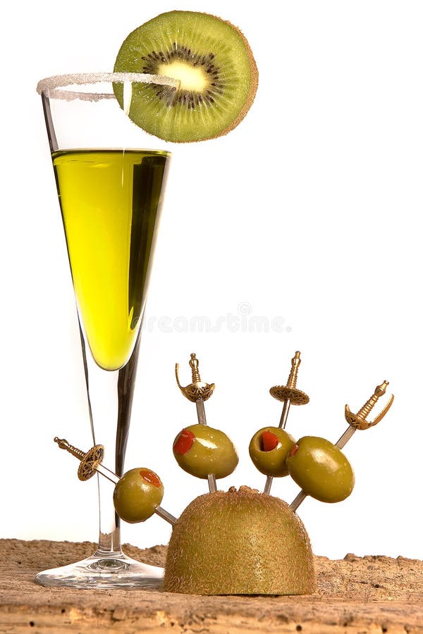 Green cocktail stock photo. Image of sword, olives, lifestyle - 7160062