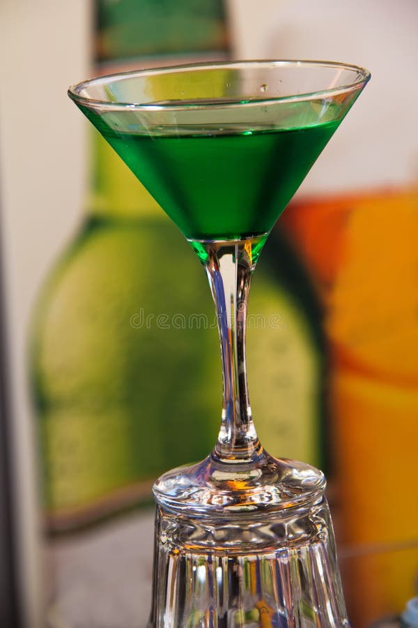 Green cocktail stock photo. Image of foreground, colored - 33770374