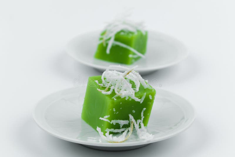 Green Coconut Sweet Pudding Stock Image - Image of pattern, interior ...