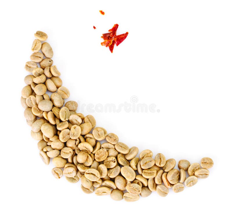 Moon Coffee Beans Isolated White Stock Photos - Free & Royalty-Free ...