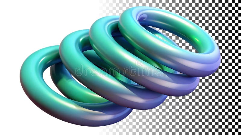 Green Coil Spring, Mechanical Part for Engineering and Tech Themes Png ...