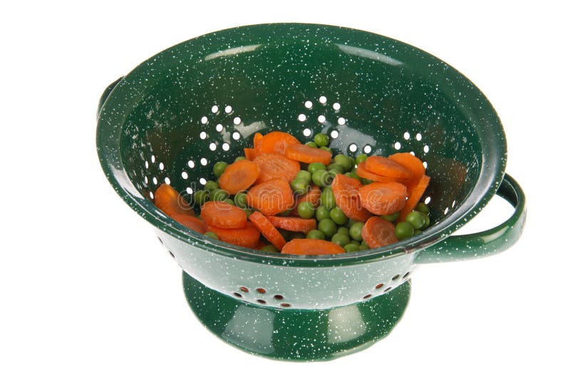 Green Colander with Vegetables Stock Image - Image of colander ...