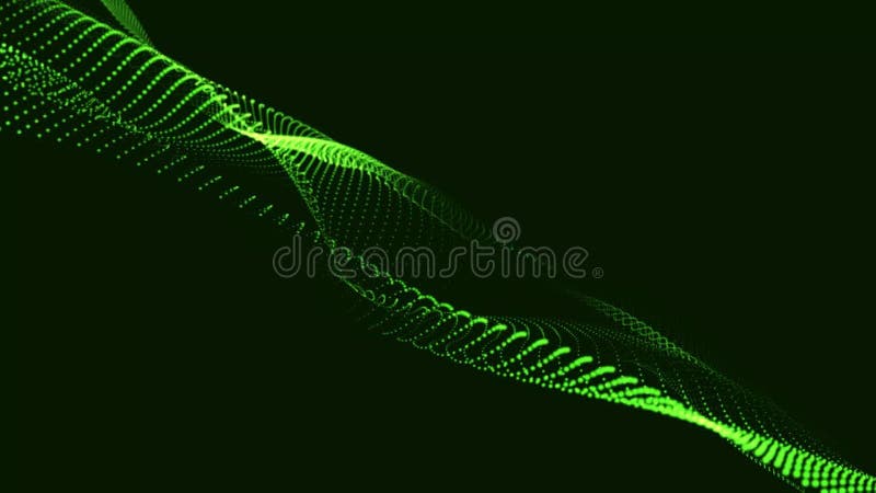 Green Color Animation Cyber or Technology Background. Abstract ...