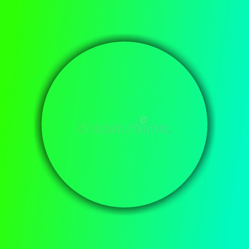 Green Color Text Frame Design. Stock Illustration - Illustration of ...