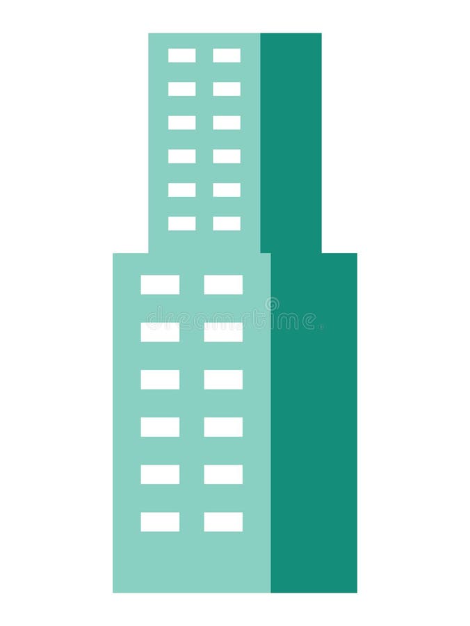 Green Color Building Construction Stock Vector - Illustration of home ...