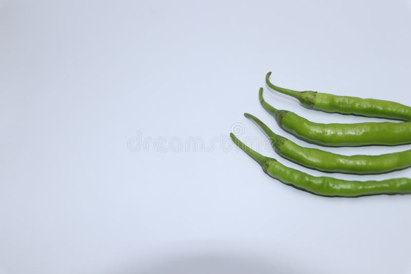 Green Color Chilli Item Used in Kitchen Stock Photo - Image of green ...