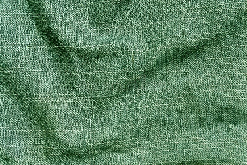 Green Color Denim Textile Cloth Surface. Stock Image - Image of design ...